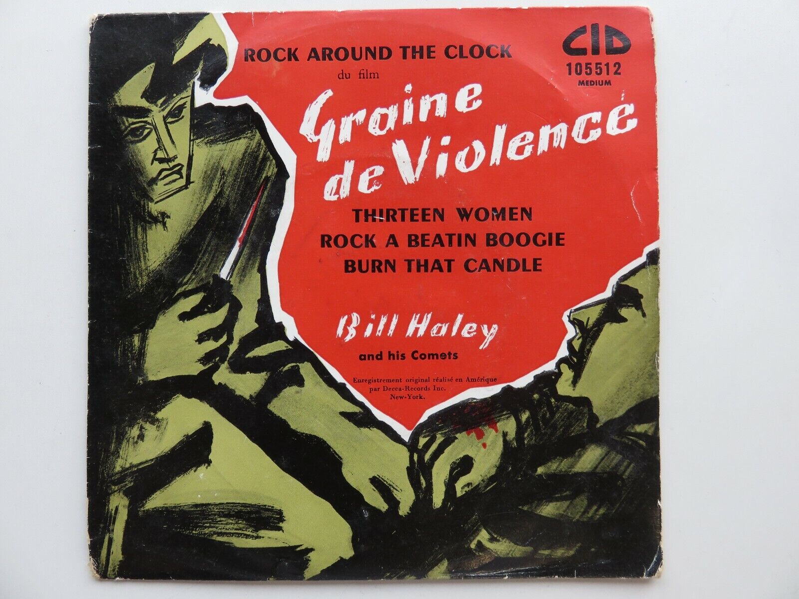 popsike.com - BILL HALEY FRENCH EP ROCK AROUND THE CLOCK GRAINE DE ...