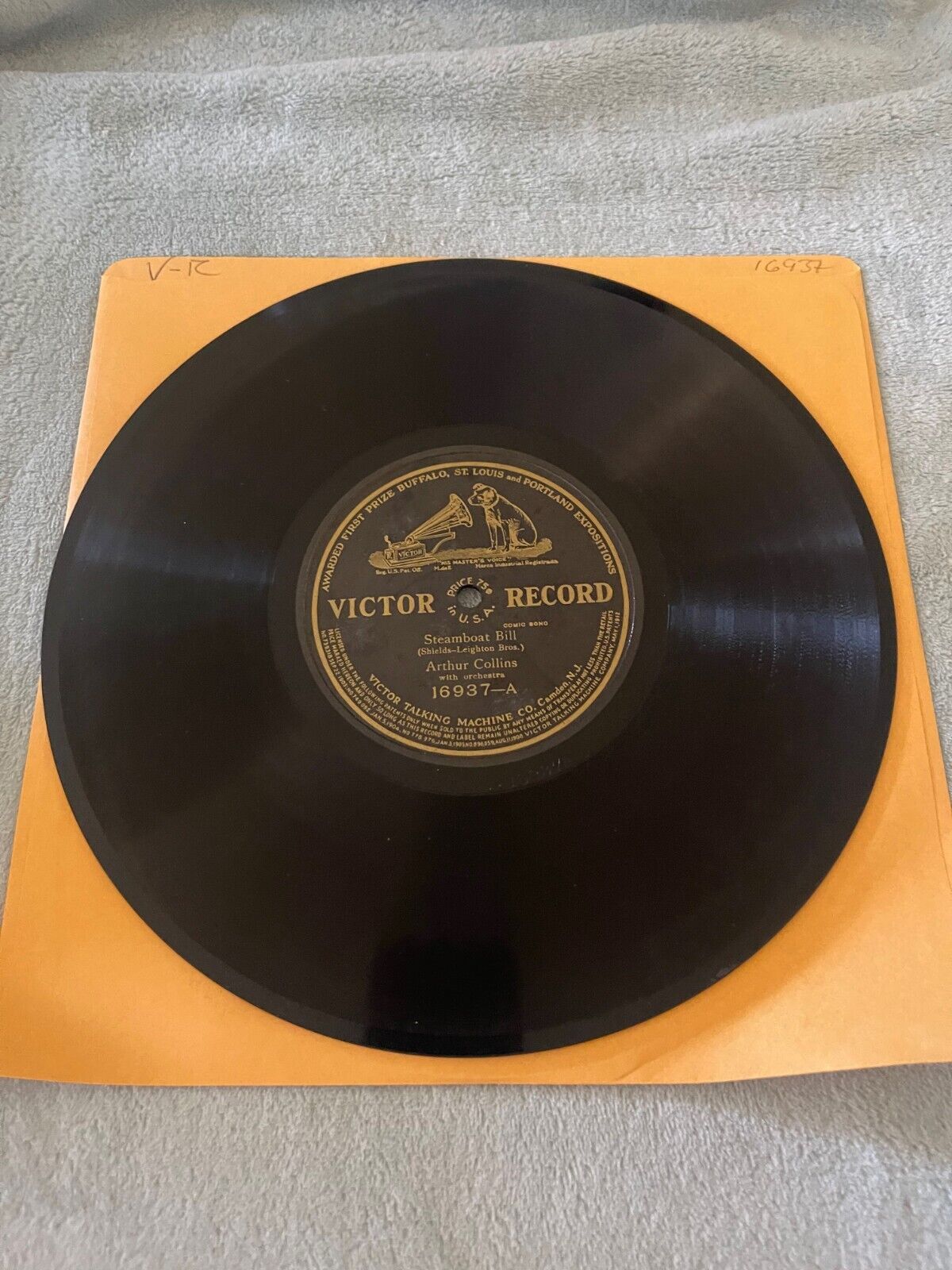 popsike.com - VICTOR Record 78 rpm 16937 STEAMBOAT BILL / MISSISSIPPI ...