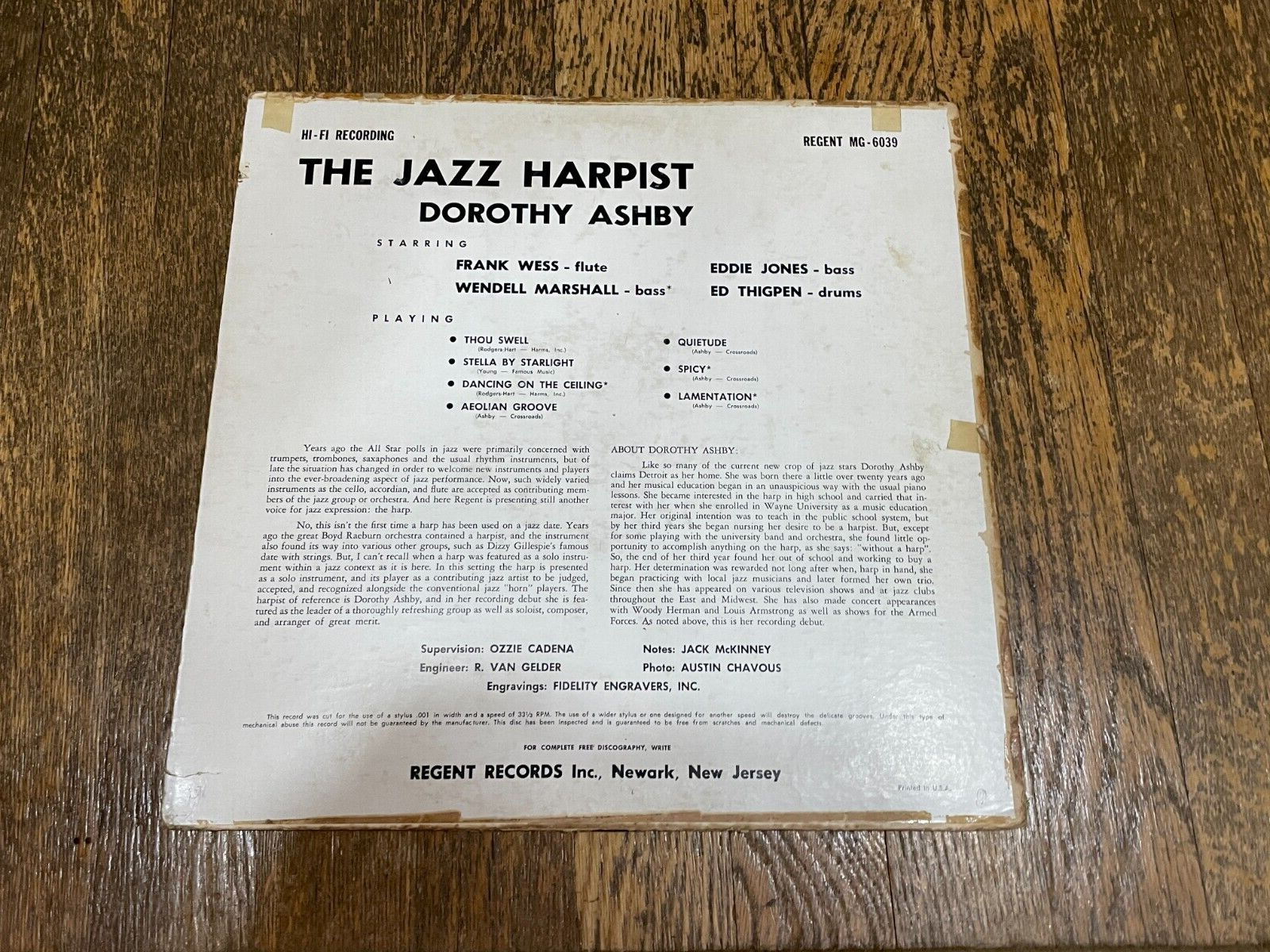 popsike.com - Dorothy Ashby LP - The Jazz Harpist of Dorothy Ashby ...