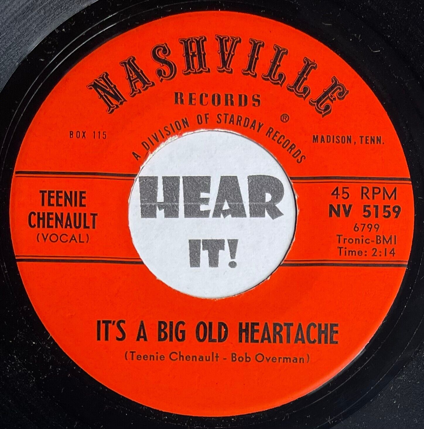 popsike.com - Boss Country Bopper 45 TEENIE CHENAULT A Big Old ...