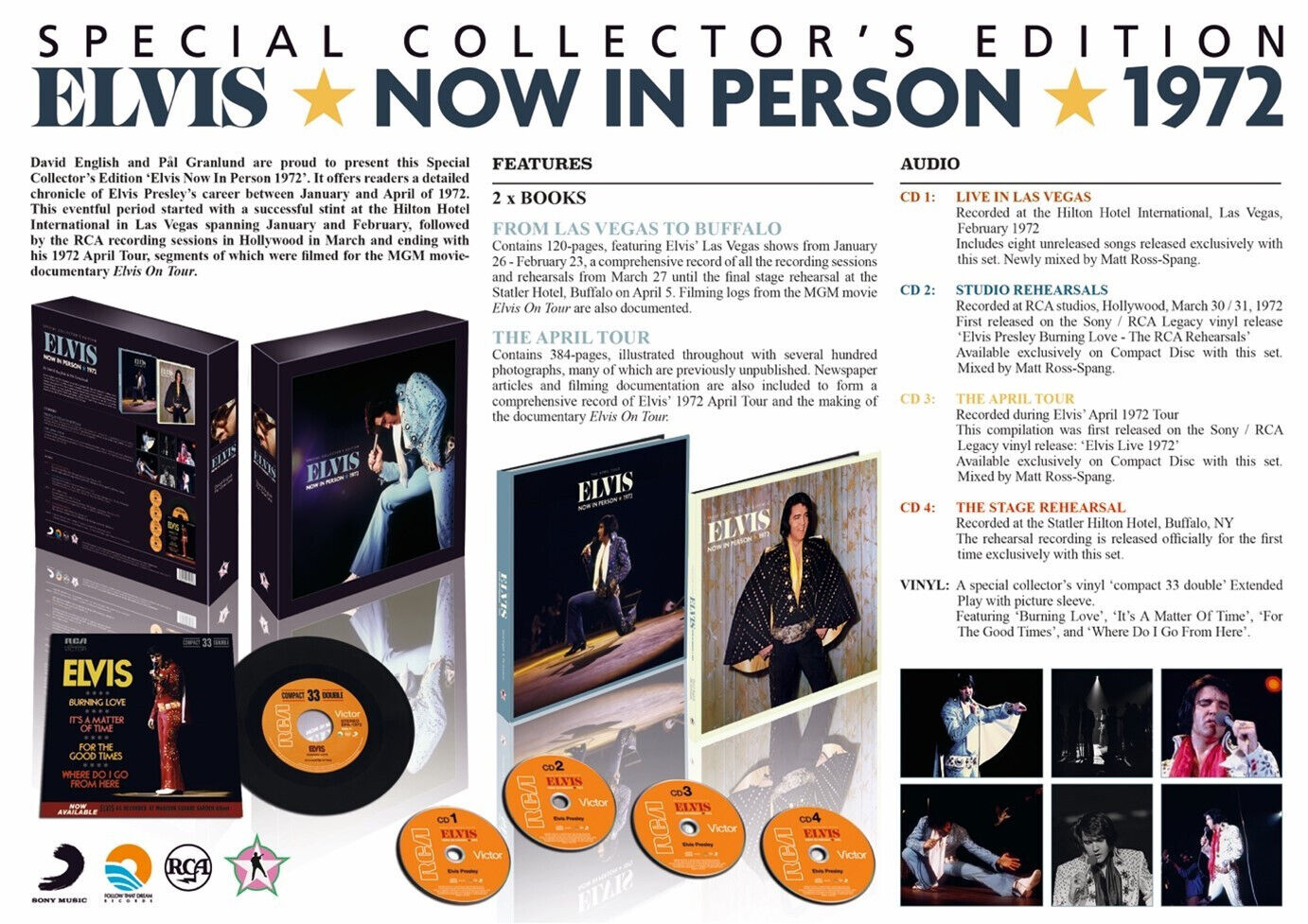 popsike.com - Elvis Presley 'Now In Person 1972' FTD Boxset (BOOK + 4 ...