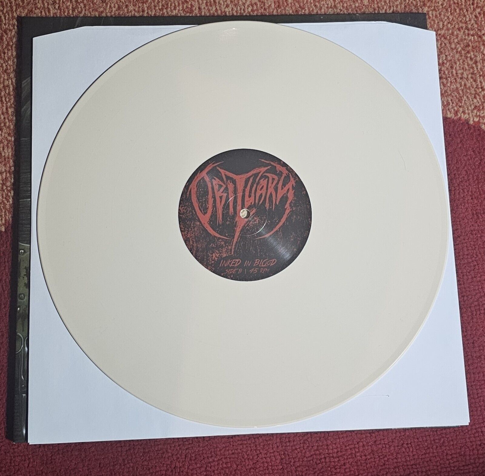 popsike.com - obituary inked in blood relapse bone white double vinyl ...