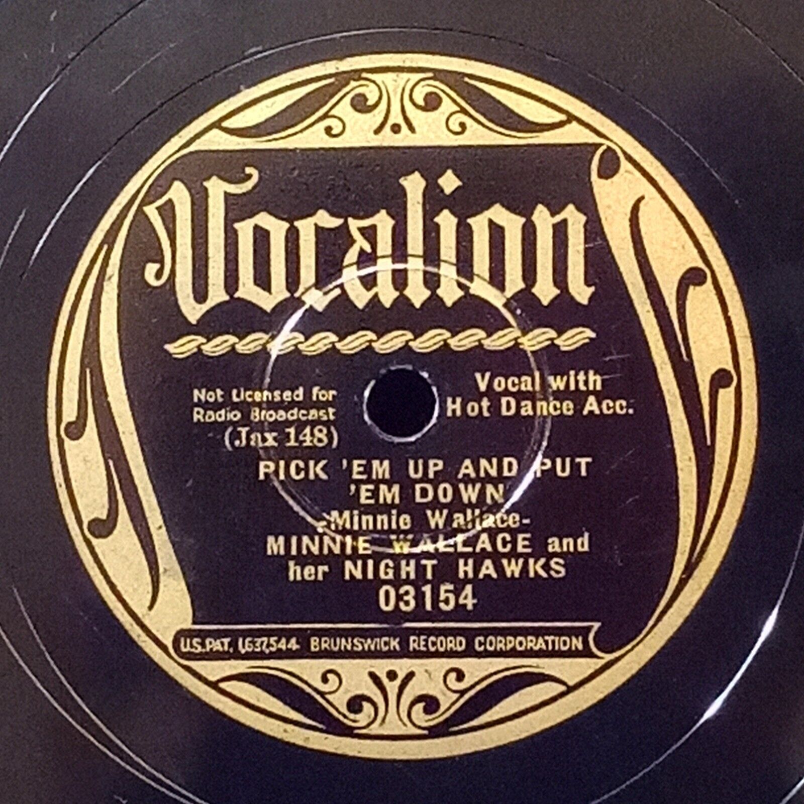 popsike.com - Vocalion 03154 MINNIE WALLACE & NIGHTHAWKS / LET'S ALL DO ...