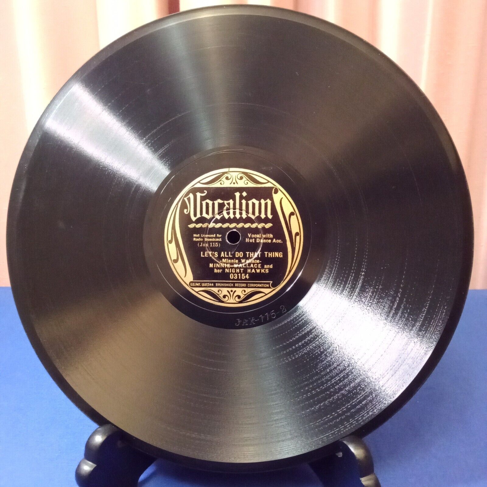 popsike.com - Vocalion 03154 MINNIE WALLACE & NIGHTHAWKS / LET'S ALL DO ...