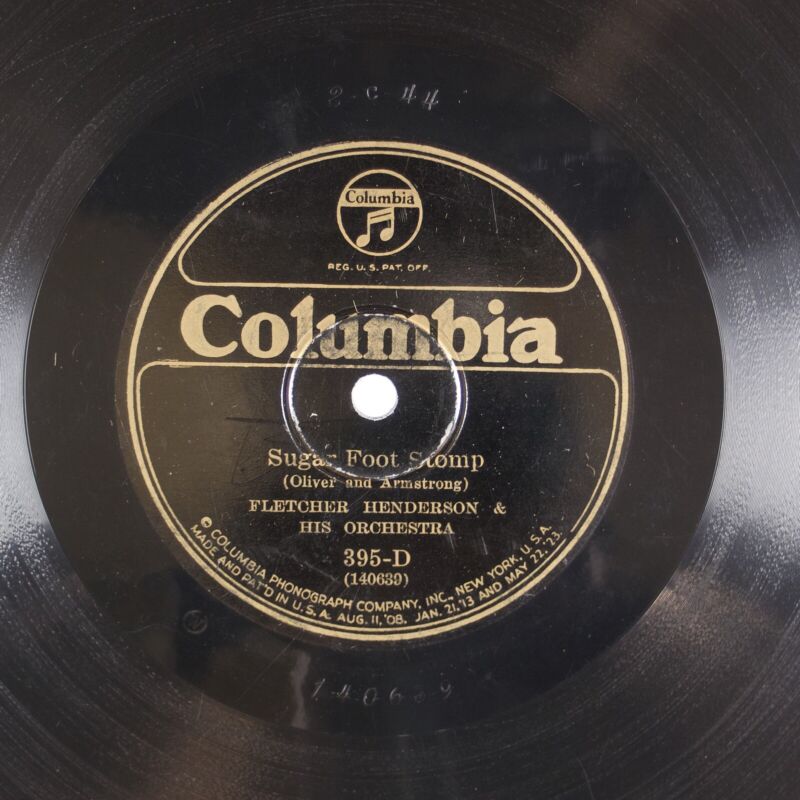popsike.com - FLETCHER HENDERSON: Sugar Foot Stomp Columbia 395-D Louis ...
