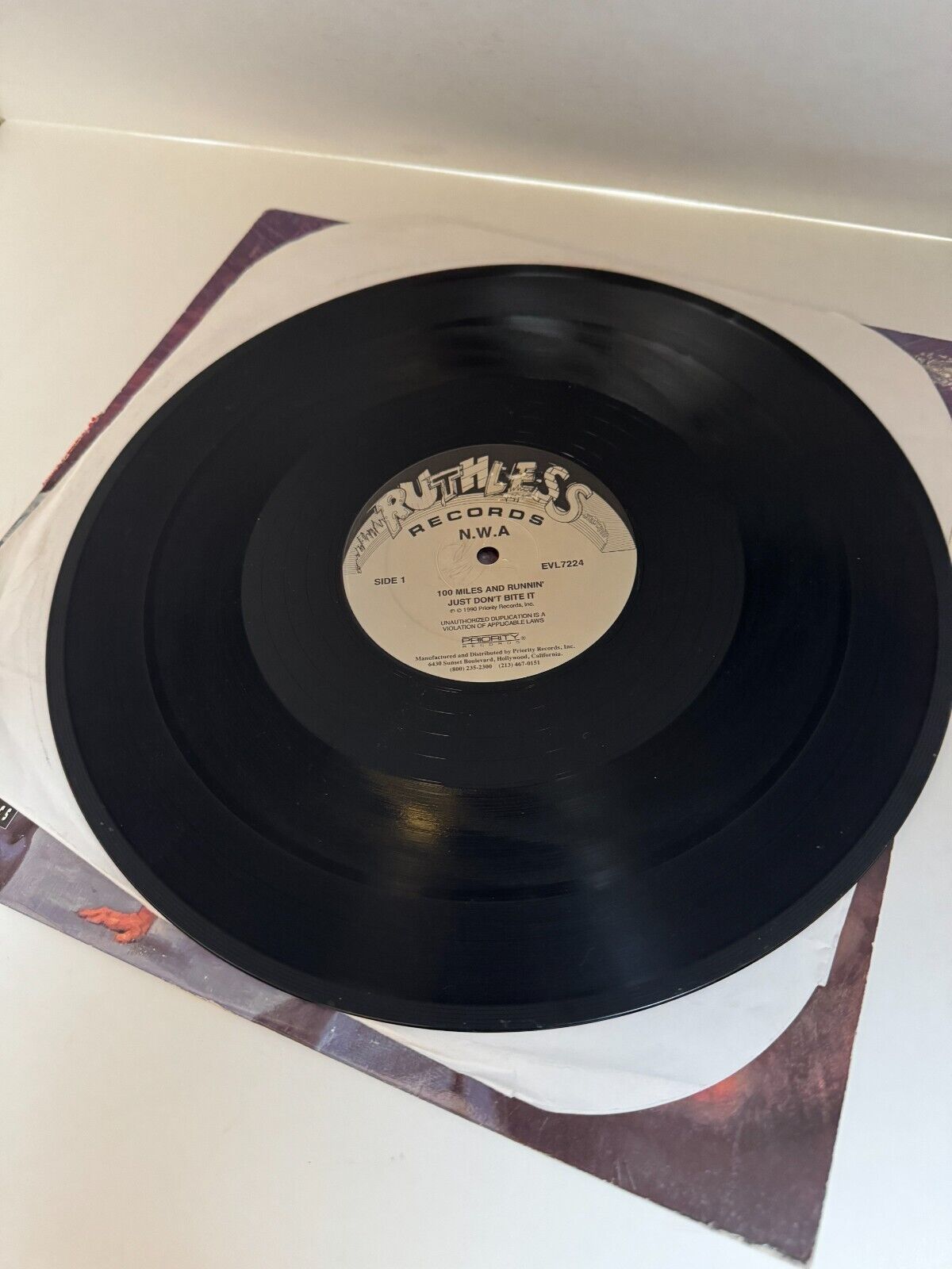 popsike.com - N.W.A. - 100 Miles And Runnin' - 1990 Ruthless Records ...