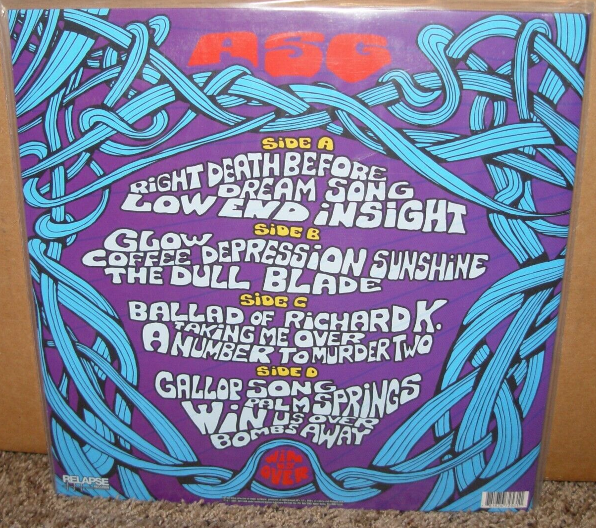 popsike.com - ASG Win Us Over 2x BLUE w/ YELLOW SPLATTER Vinyl Record ...