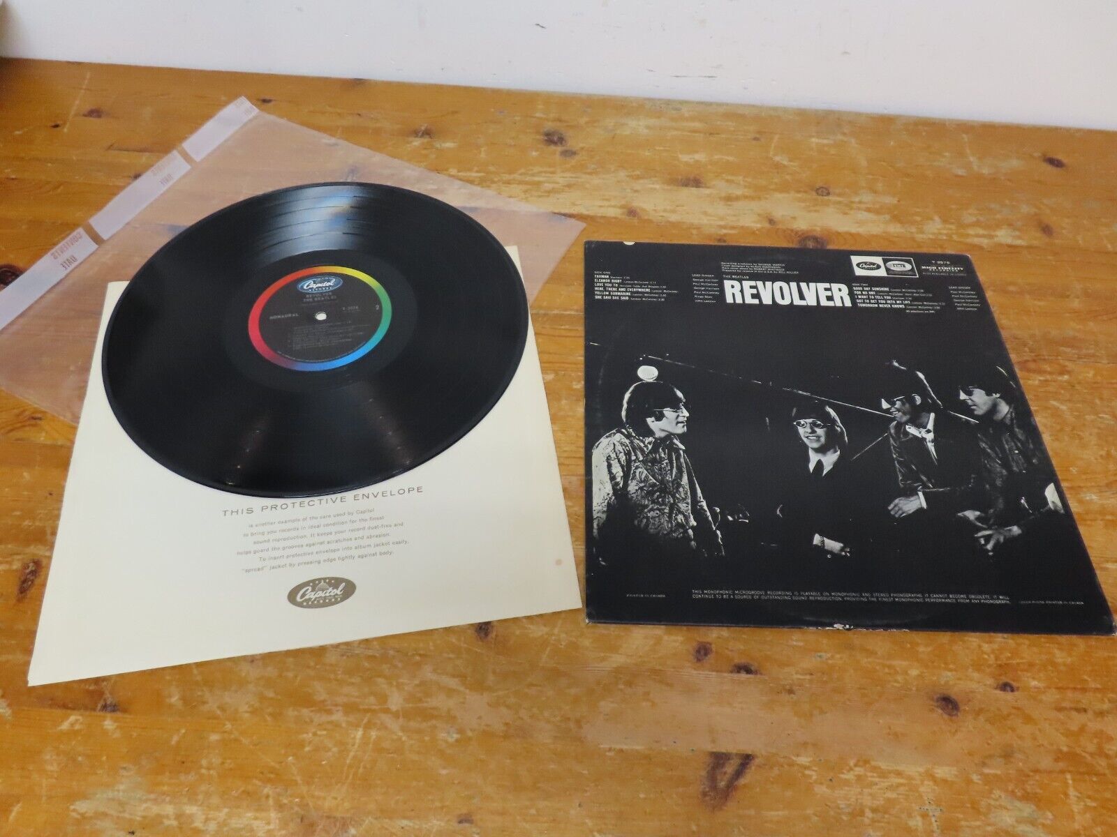 popsike.com - One Vintage 1966 The Beatles Revolver Album Capitol T ...