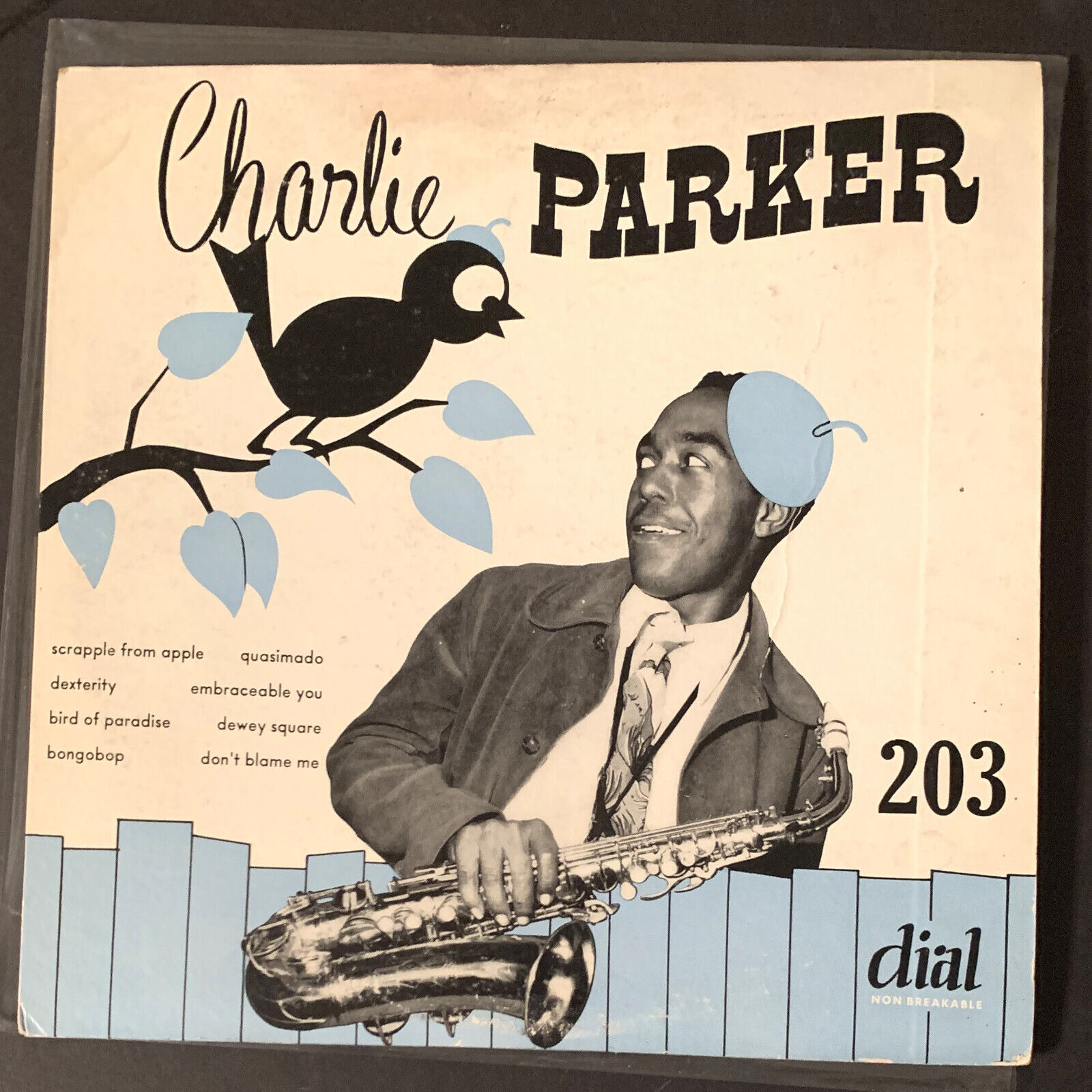 popsike.com - CHARLIE PARKER NO 3 DIAL LP 1949 10 INCH RARE RECORD BOP ...