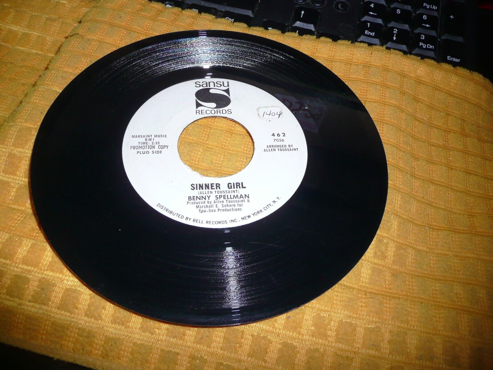 popsike.com - record 45 2 ea. Benny Spellman promo - Sinner Girl ...