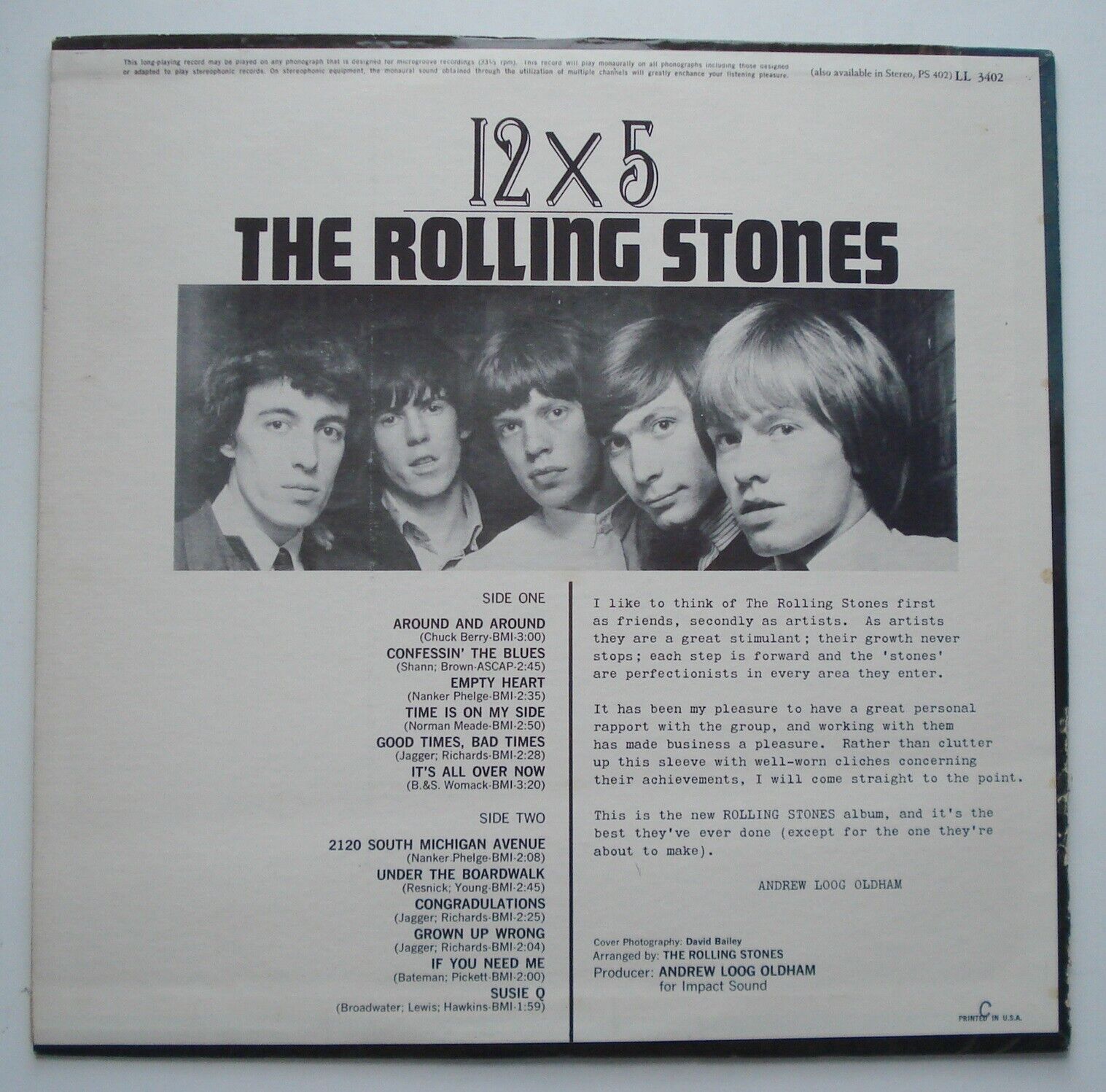 popsike.com - ROLLING STONES 12 x 5 LONDON LL 3402 original mono maroon un-boxed vinyl LP ...