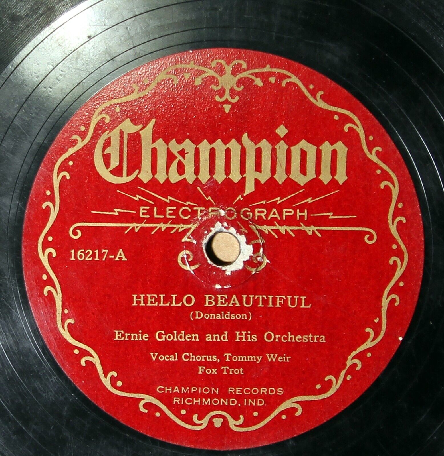 popsike.com - Ernie Golden and His Orchestra CHAMPION 16217 V - auction ...