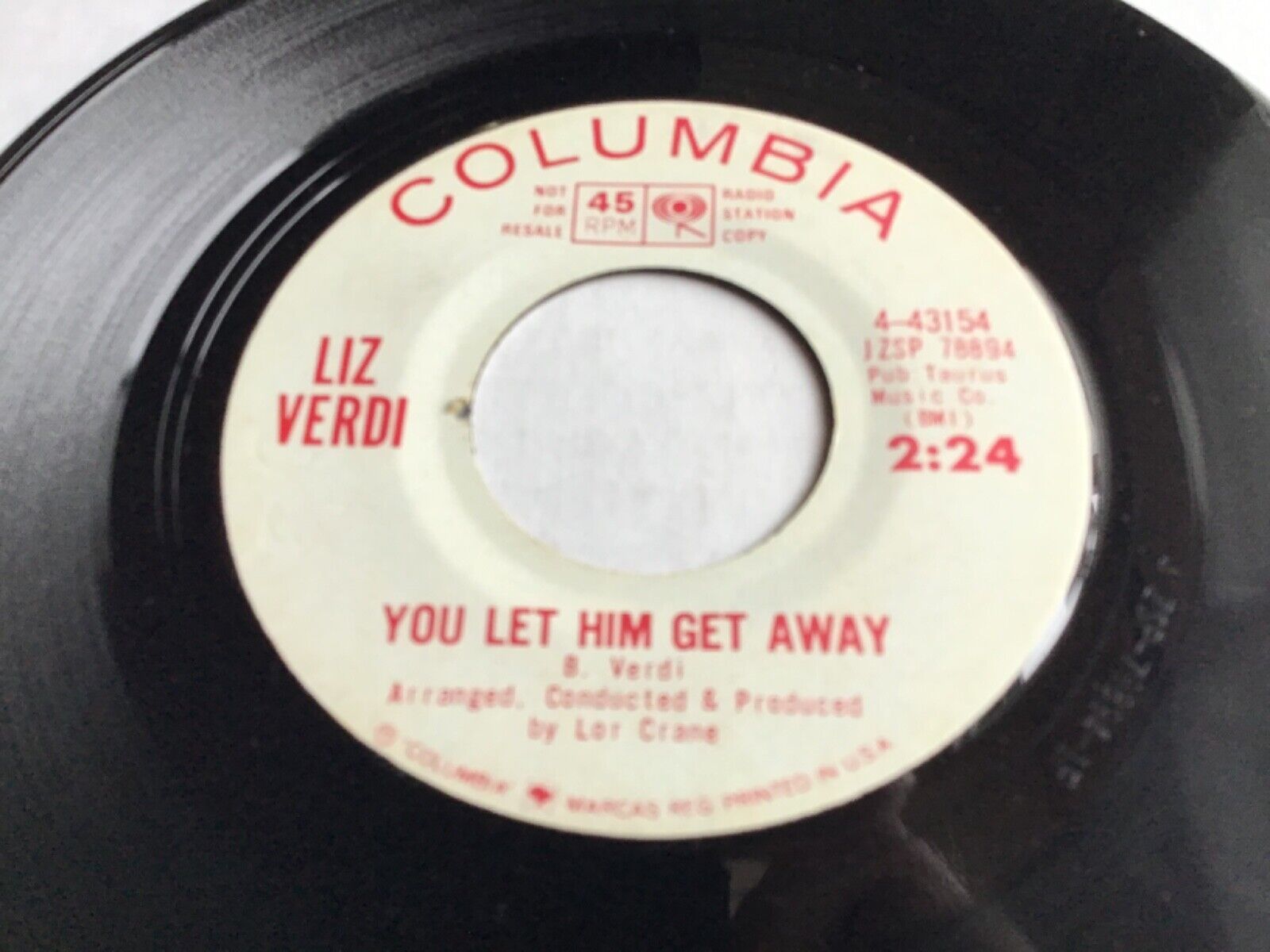 popsike.com - Monster Rare 1964 Soul 45 *Liz Verdi* You Let Him Get ...