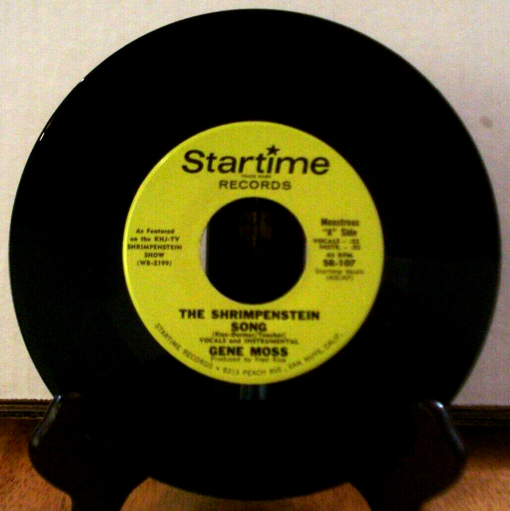 popsike.com - GENE MOSS - THE SHRIMPENSTEIN SONG / KARATE MAN - 7" EP ...