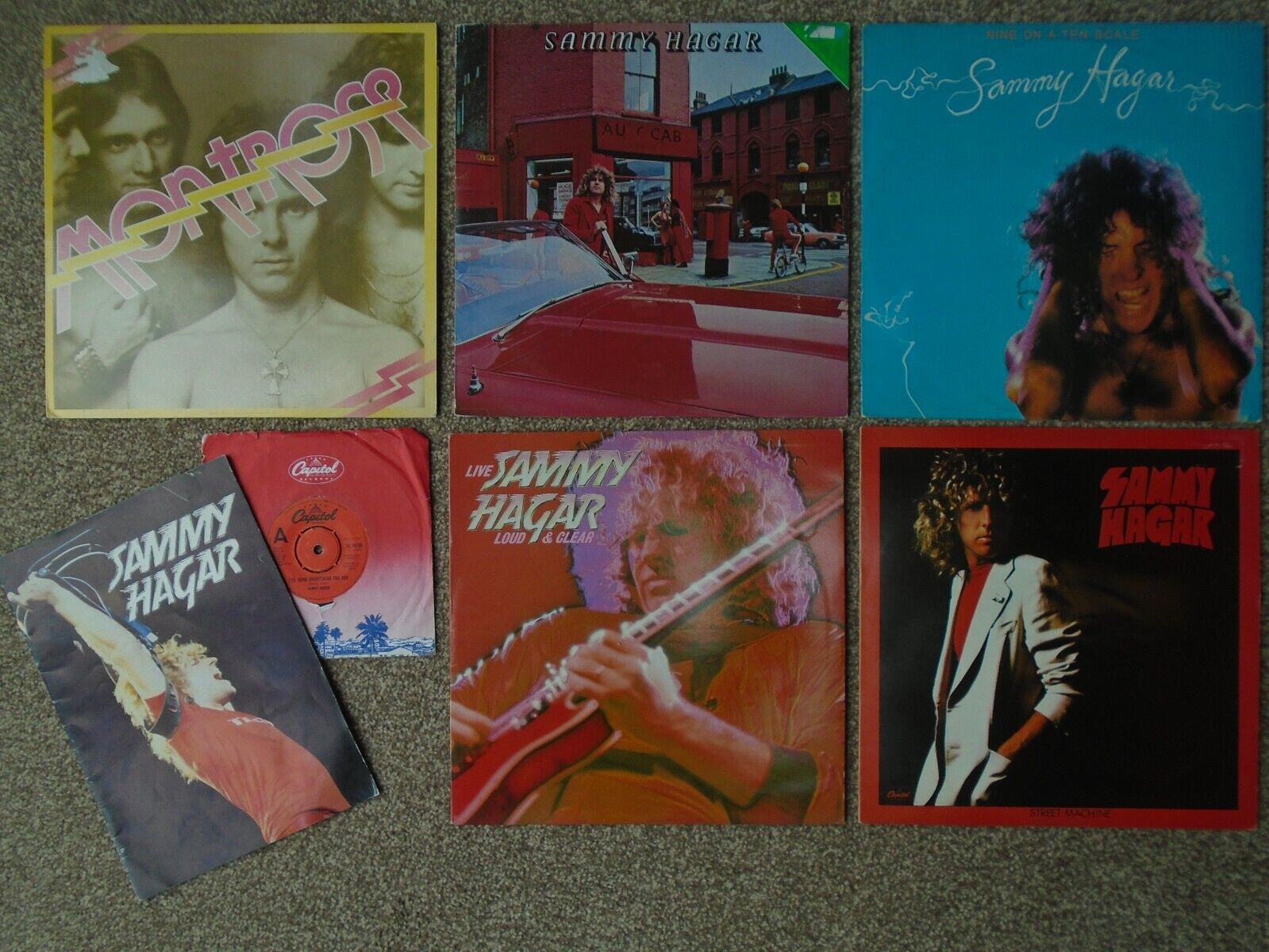 popsike.com - SAMMY HAGAR / Montrose VINYL BUNDLE Loud Clear , Nine On ...