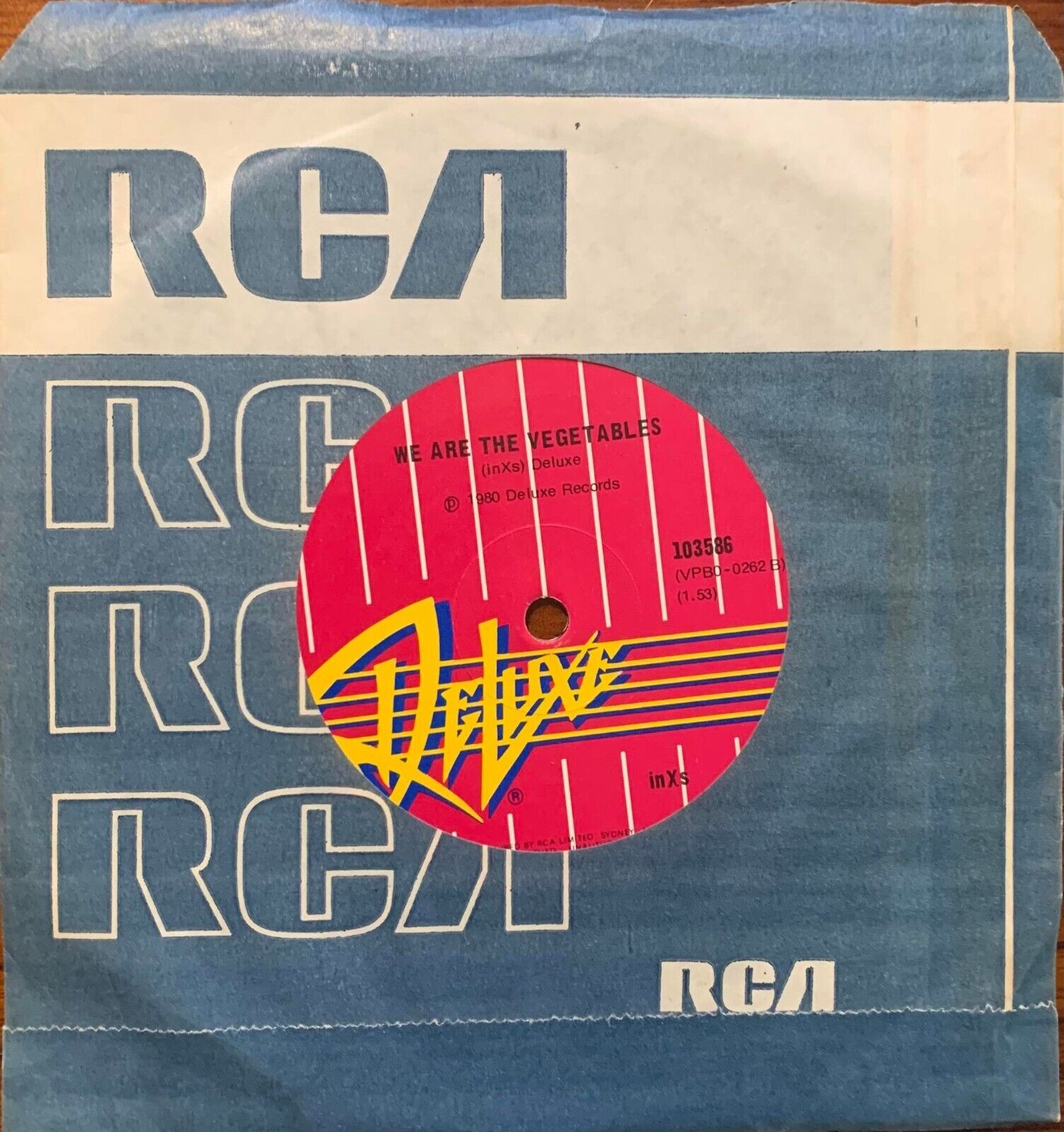 popsike.com - INXS - Simple Simon / We Are The Vegetables 1980 Oz 45 ...