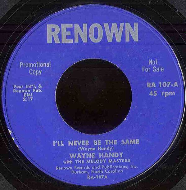 popsike.com - Wayne Handy With The Melody Masters (5) - I'll Never Be ...