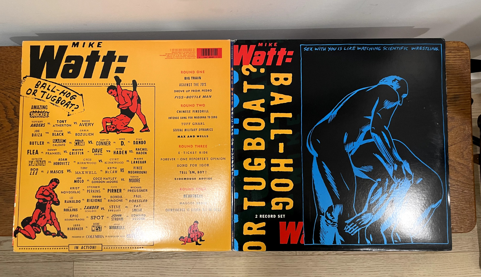 popsike.com - AUTOGRAPHED Mike Watt Ball-Hog or Tugboat? Record Blue ...