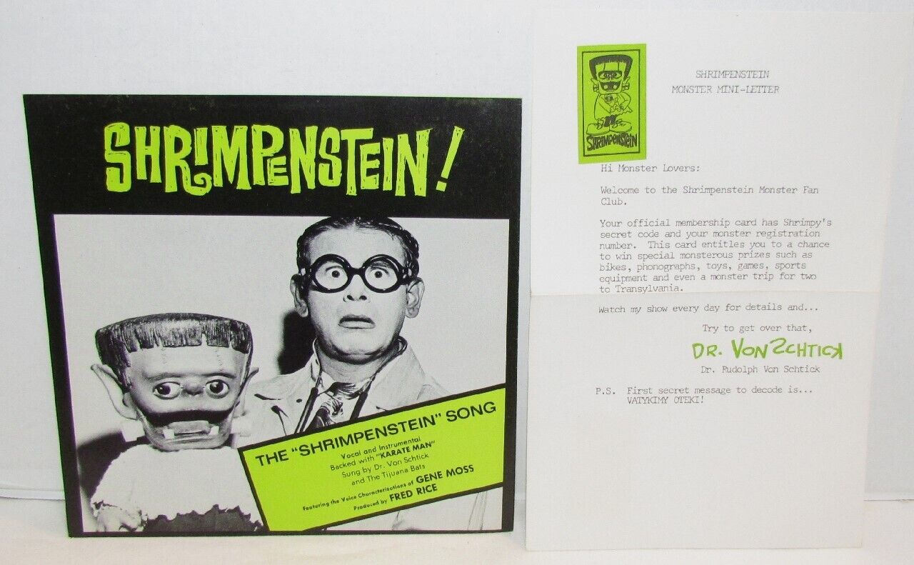 popsike.com - Shrimpenstein Picture Sleeve & Fan Club Letter, Gene Moss ...
