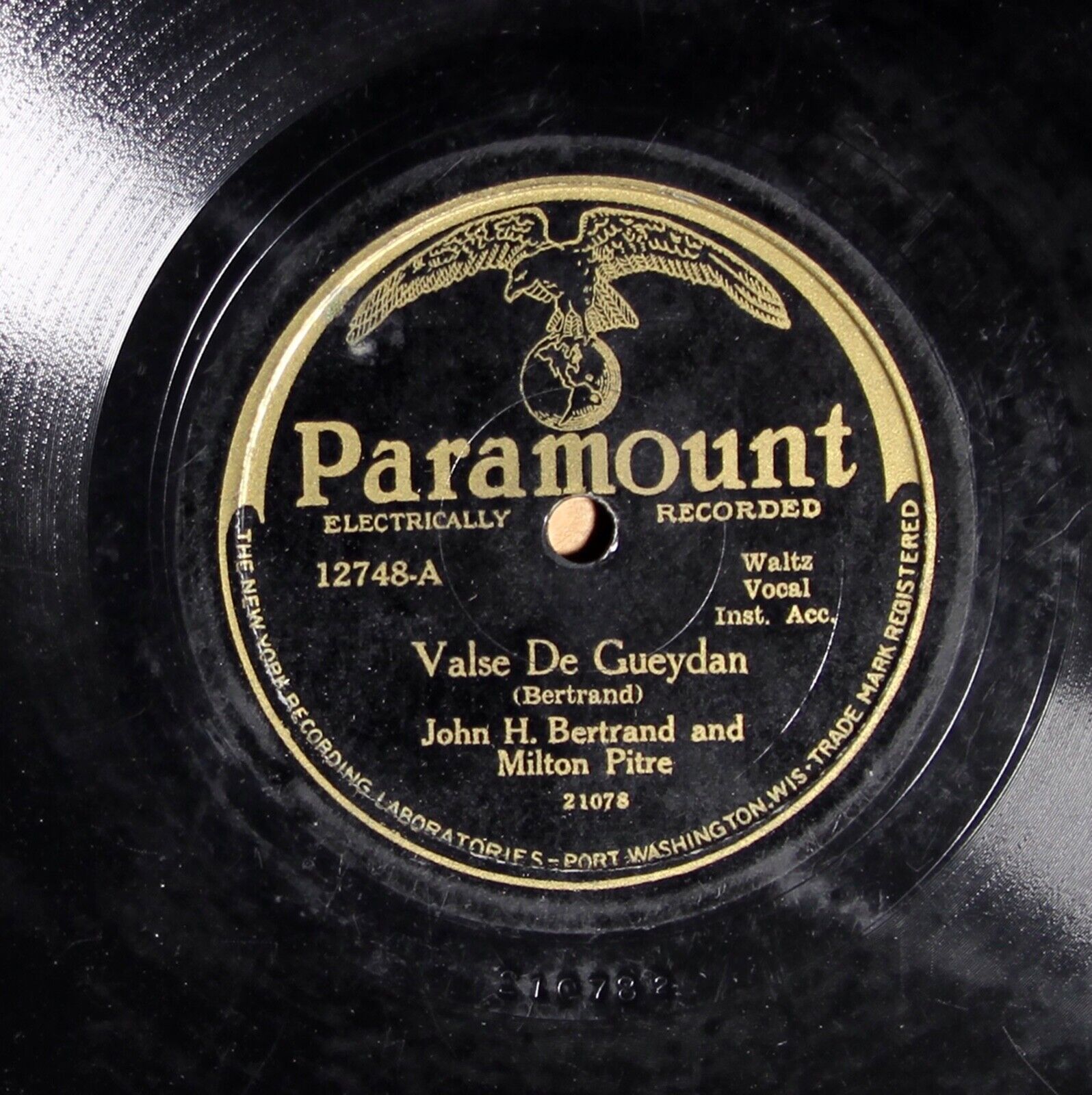 popsike.com - PreWar Cajun John Bertrand and Milton Pitre PARAMOUNT ...