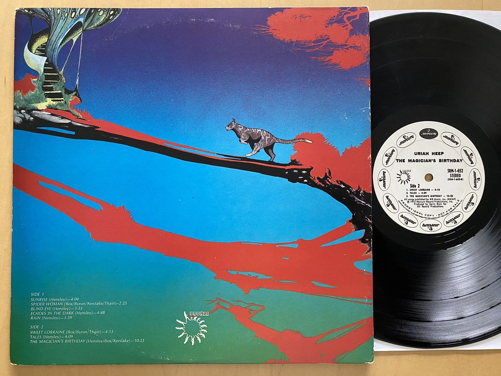 popsike.com - URIAH HEEP THE MAGICIANS BIRTHDAY 1972 WHITE LABEL PROMO ...