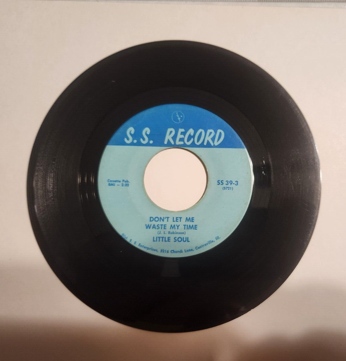 popsike.com - Little Soul Vintage 45 record -Don't Let Me Waste My Time ...