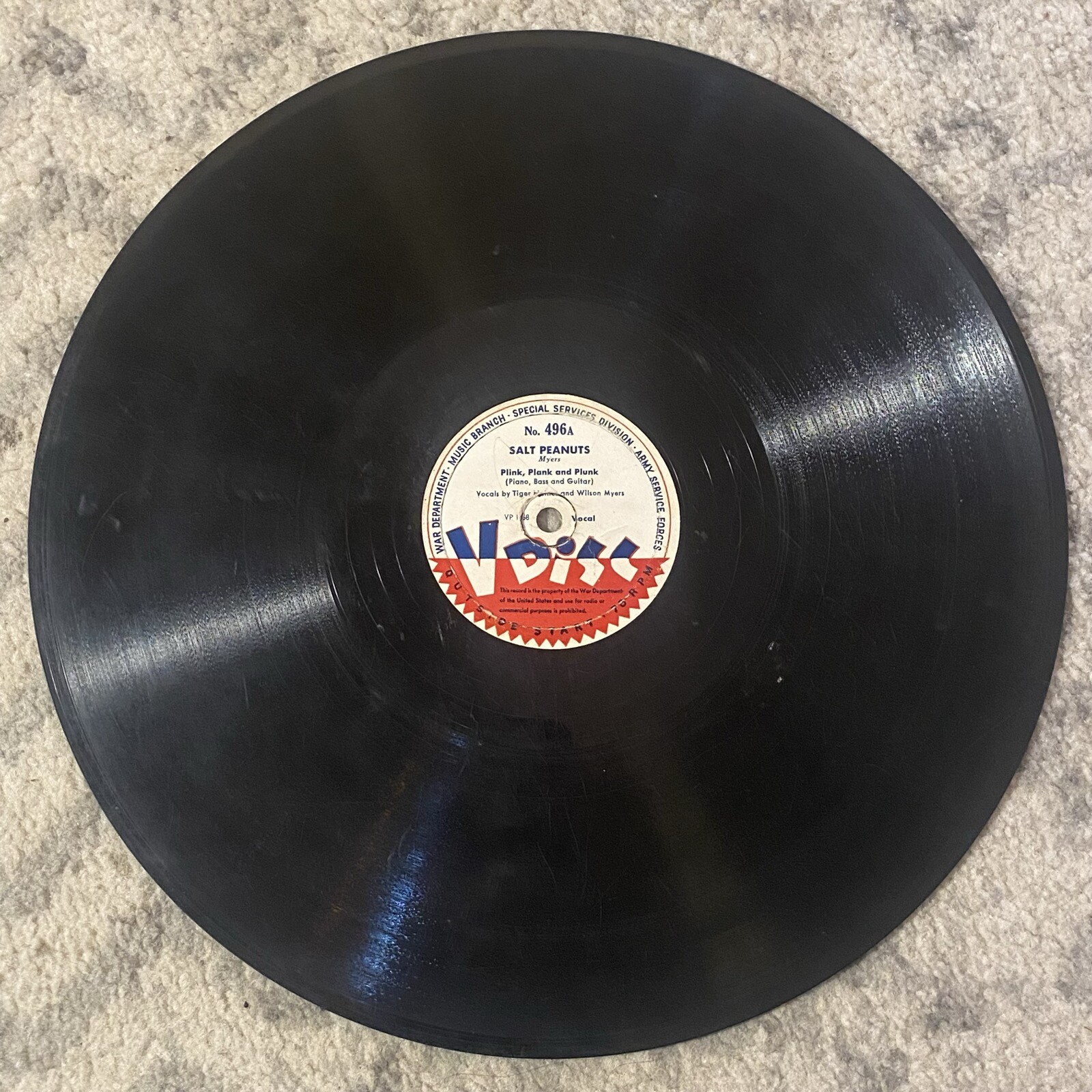 popsike.com - RARE V DISC 496 BLUES 78 Big Bill Broonzy Plink Plank ...
