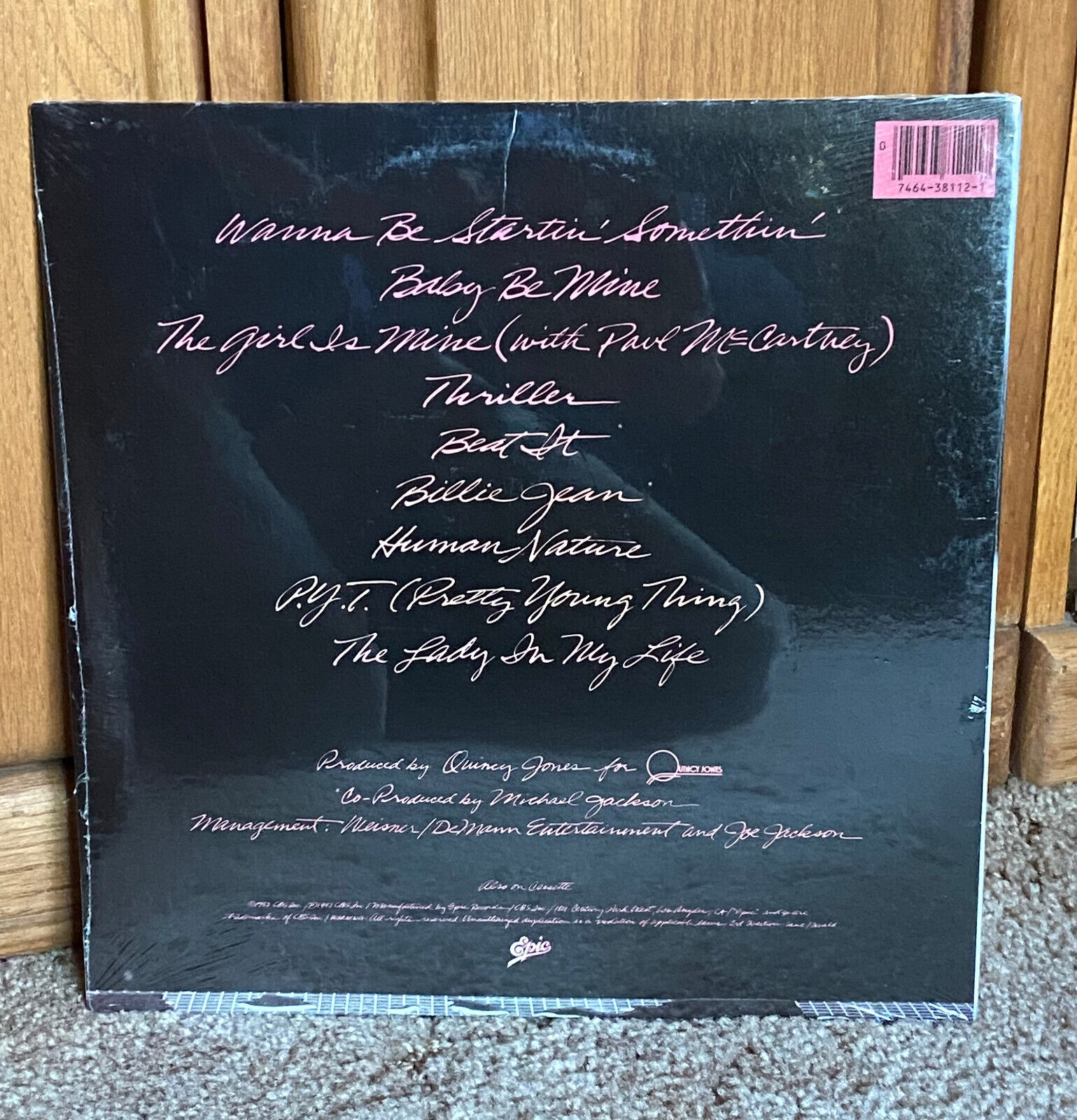 popsike.com - MICHAEL JACKSON Thriller SEALED Vinyl LP 1982 Epic ...