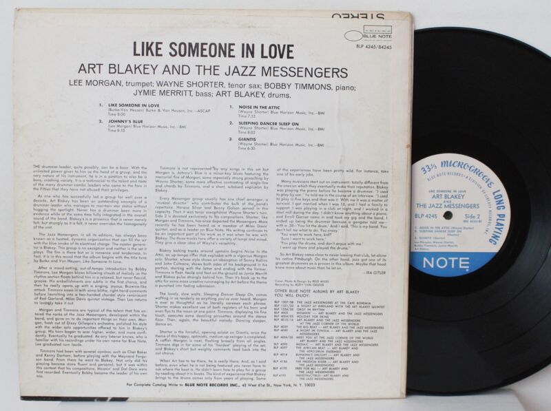 popsike.com - Art Blakey LP "Like Someone In Love" Blue Note 4245 ...