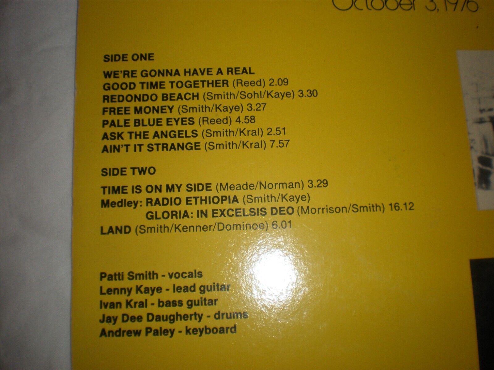 popsike.com - Patti Smith - I Never Talked To Bob Dylan RARE orange ...