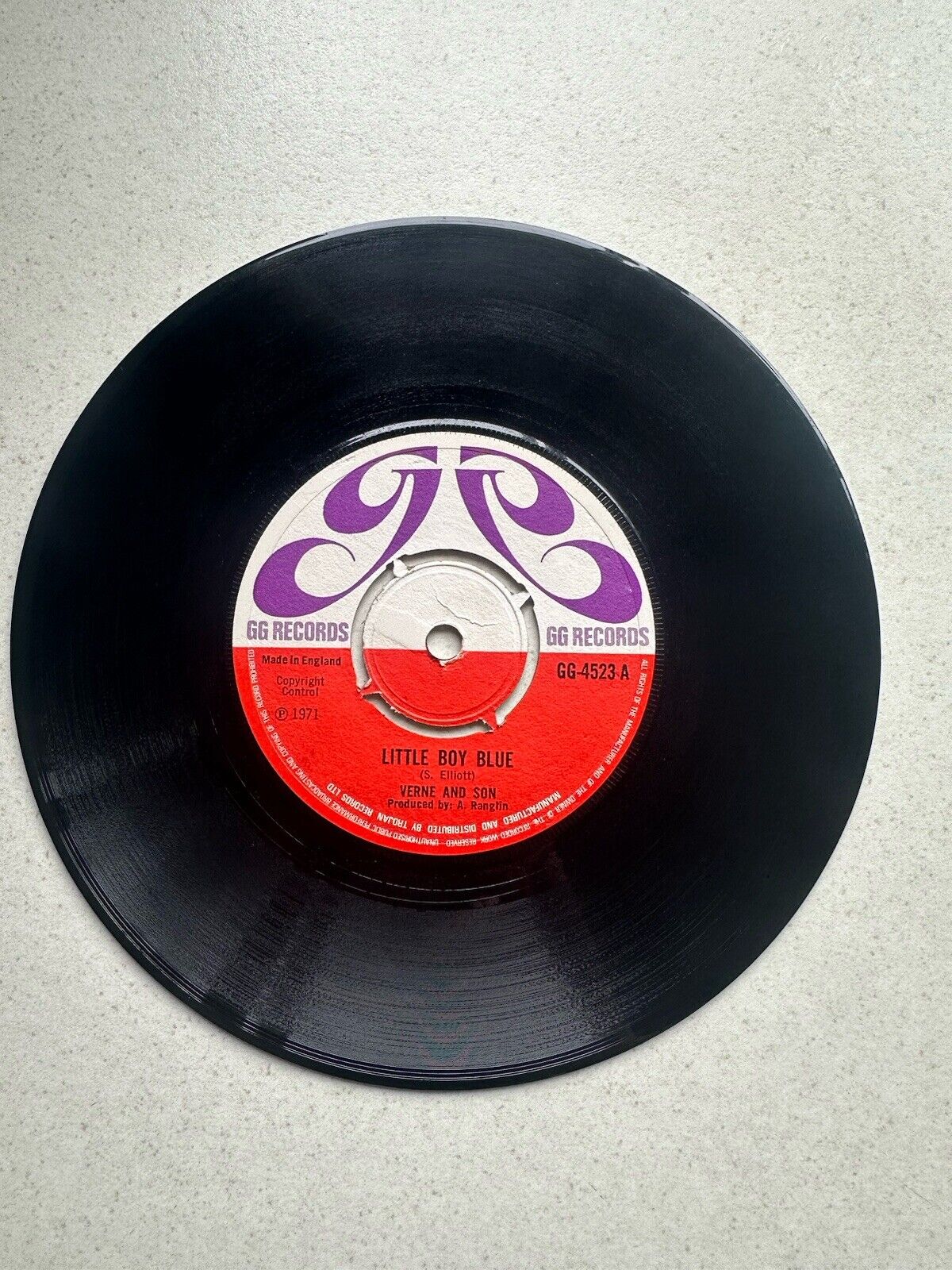 popsike.com - Verne and Son - LITTLE BOY BLUE. Original 1971. 7” Vinyl ...