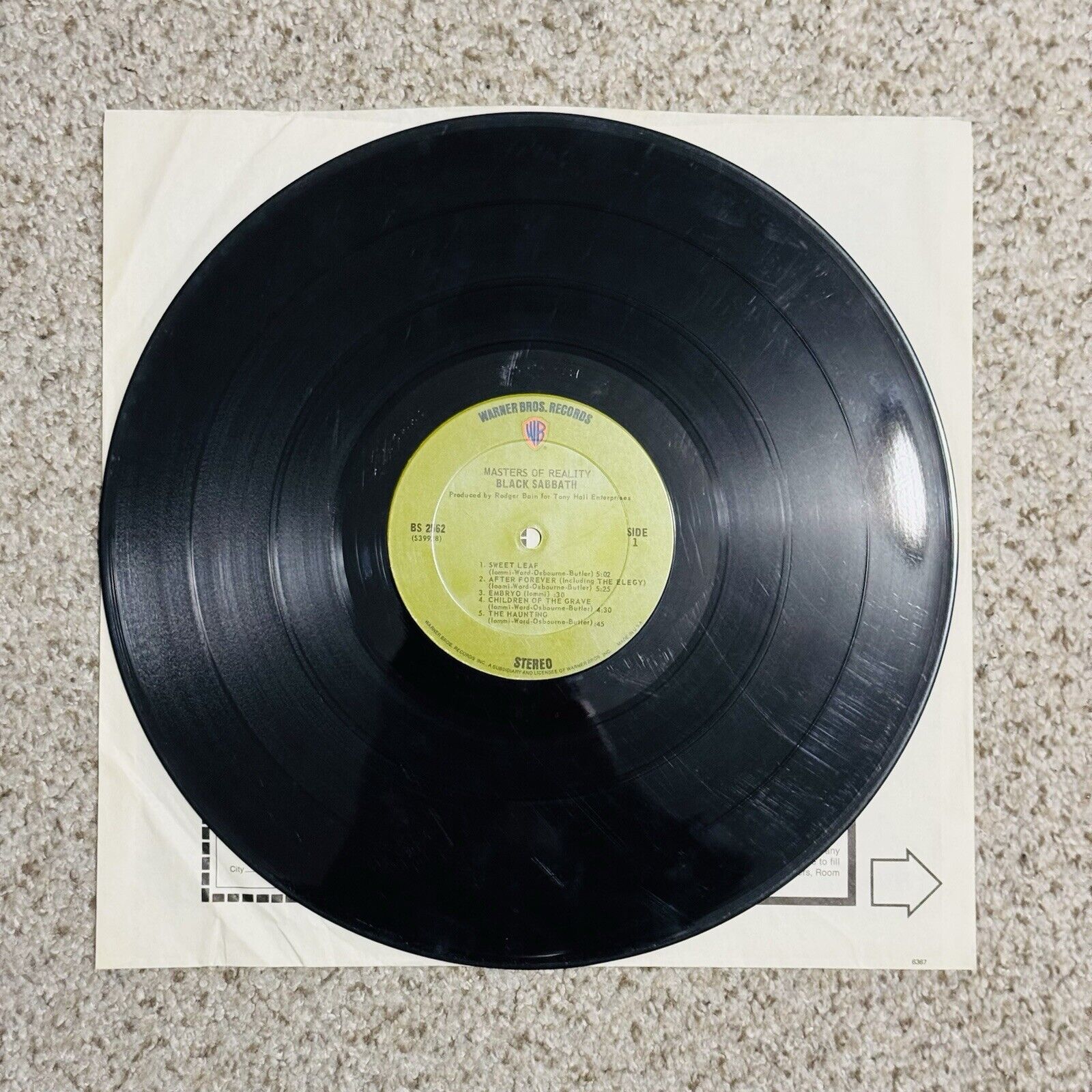 popsike.com - Black Sabbath Master Of Reality 1971 1st Pressing Error ...