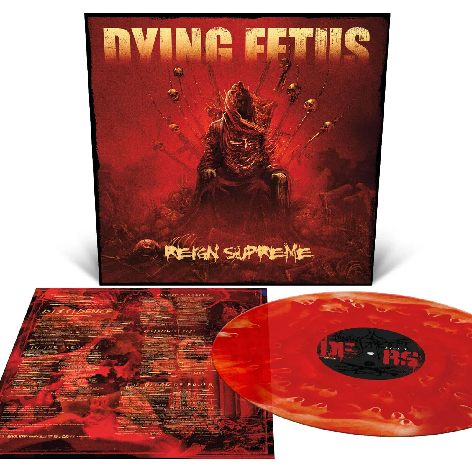 popsike.com - Dying Fetus ‎- Reign Supreme LP RED COLORED Vinyl Album ...