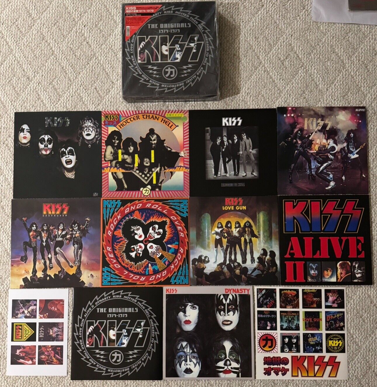 popsike.com - KISS THE ORIGINALS 1974-1979 VERY RARE 10 LP BLACK BOX ...