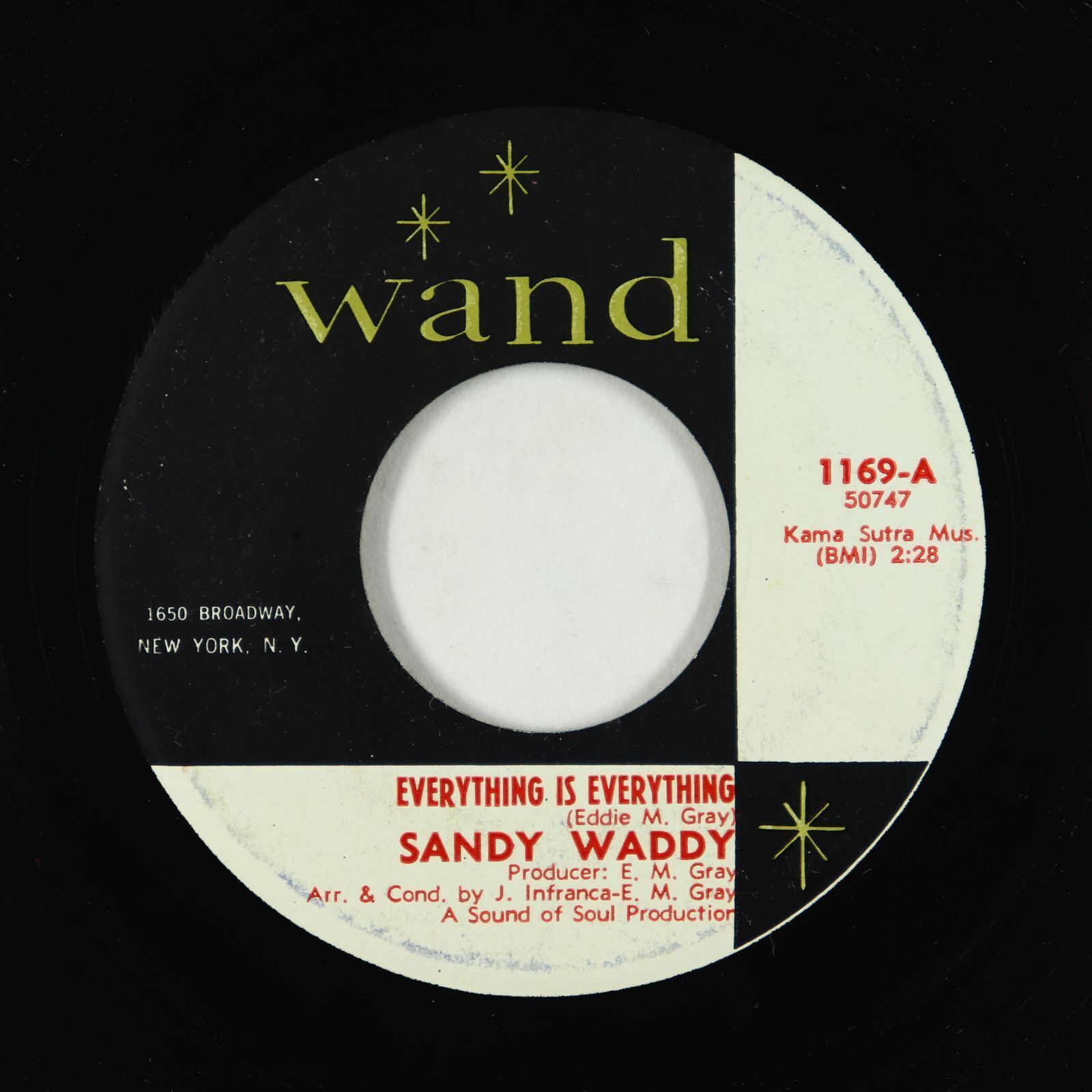 popsike.com - Northern Soul 45 - Sandy Waddy - Everything Is Everything ...