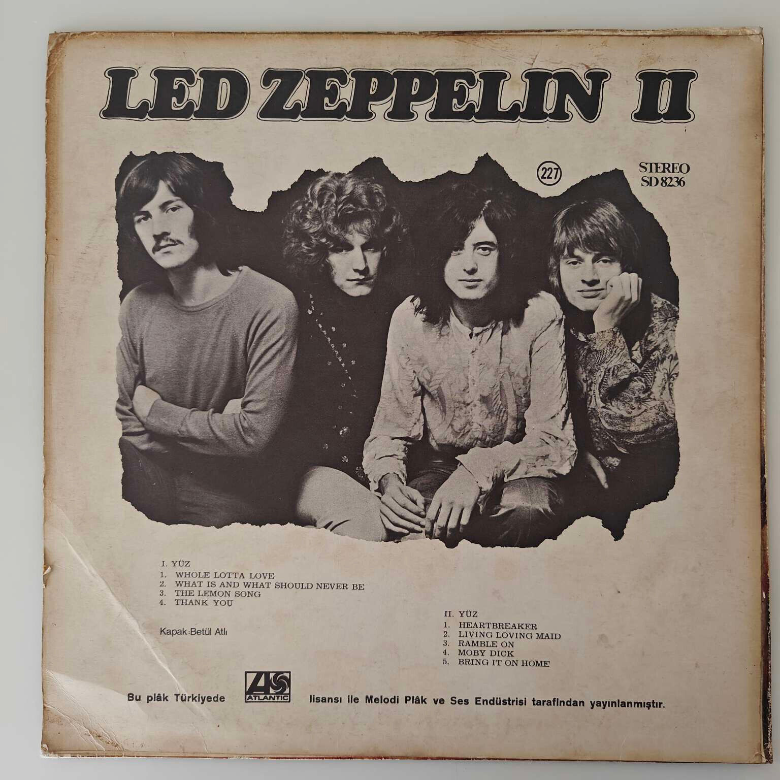 popsike.com - Led Zeppelin II Turkey, unique cover designed by Betül ...