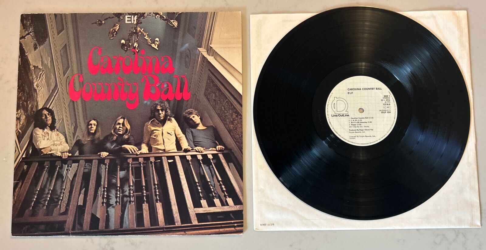 popsike.com - ELF - Carolina County Ball LP SAFARI —Ronnie James Dio ...