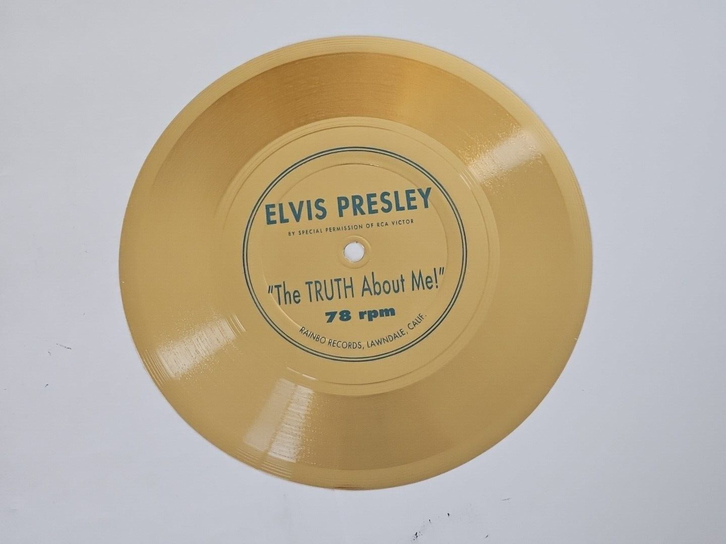 popsike.com - ELVIS PRESLEY The Truth About Me RARE 78 Flexi 7" Rainbo ...