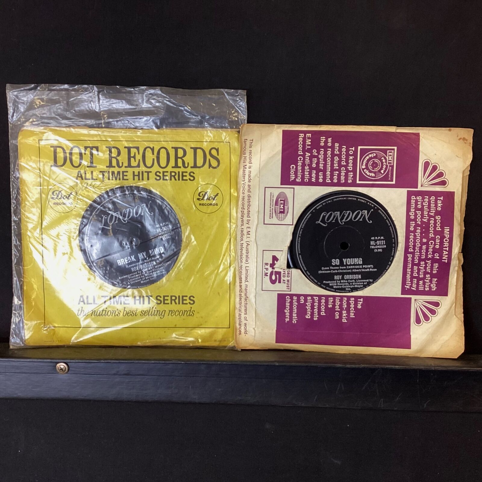 popsike.com - 12x 45 RPM Vinyl Records The Monkees, Roy Orbison, Boney ...