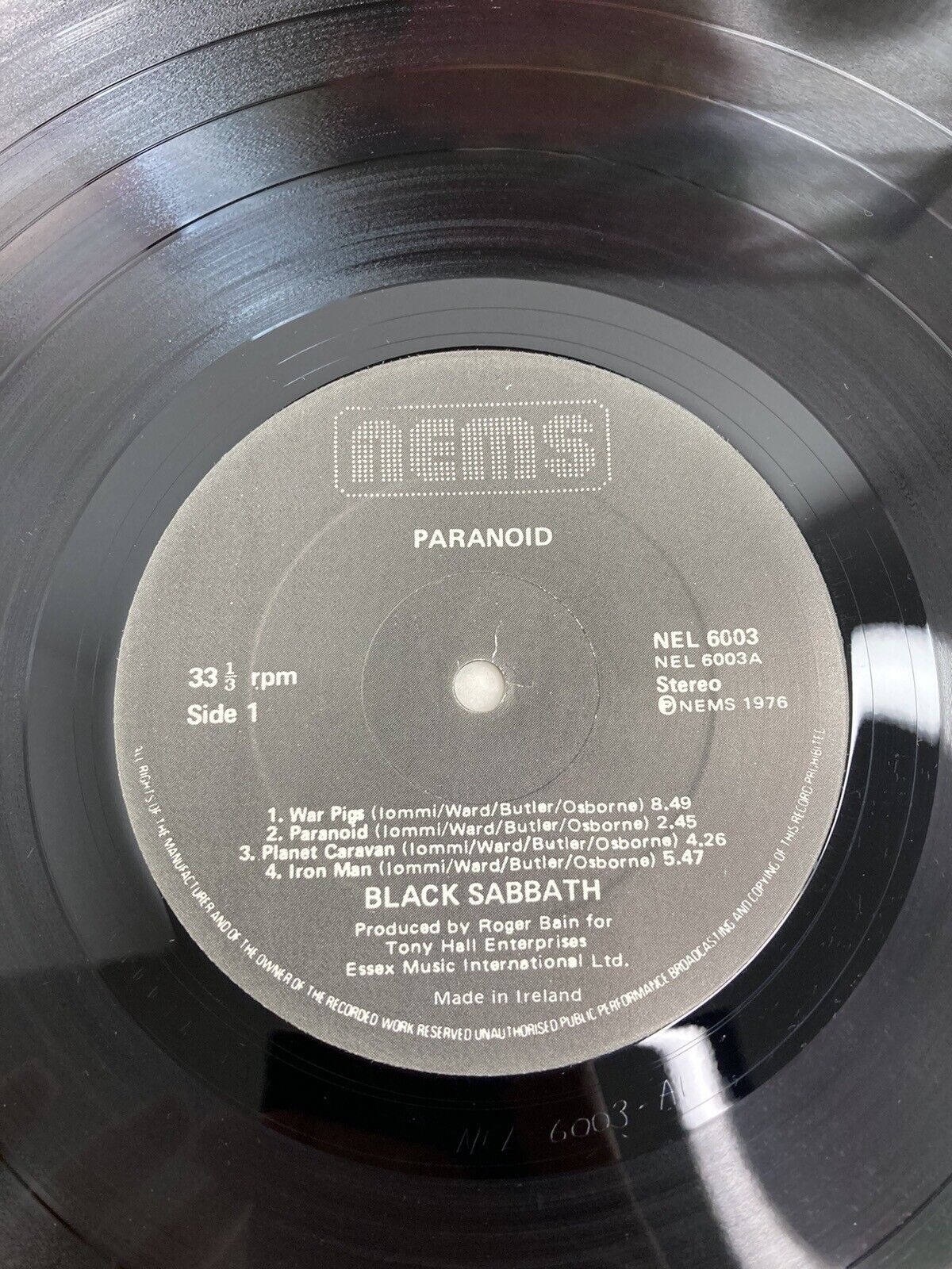 popsike.com - BLACK SABBATH Paranoid 12 Inch Vinyl LP 1976 NEMS NEL ...