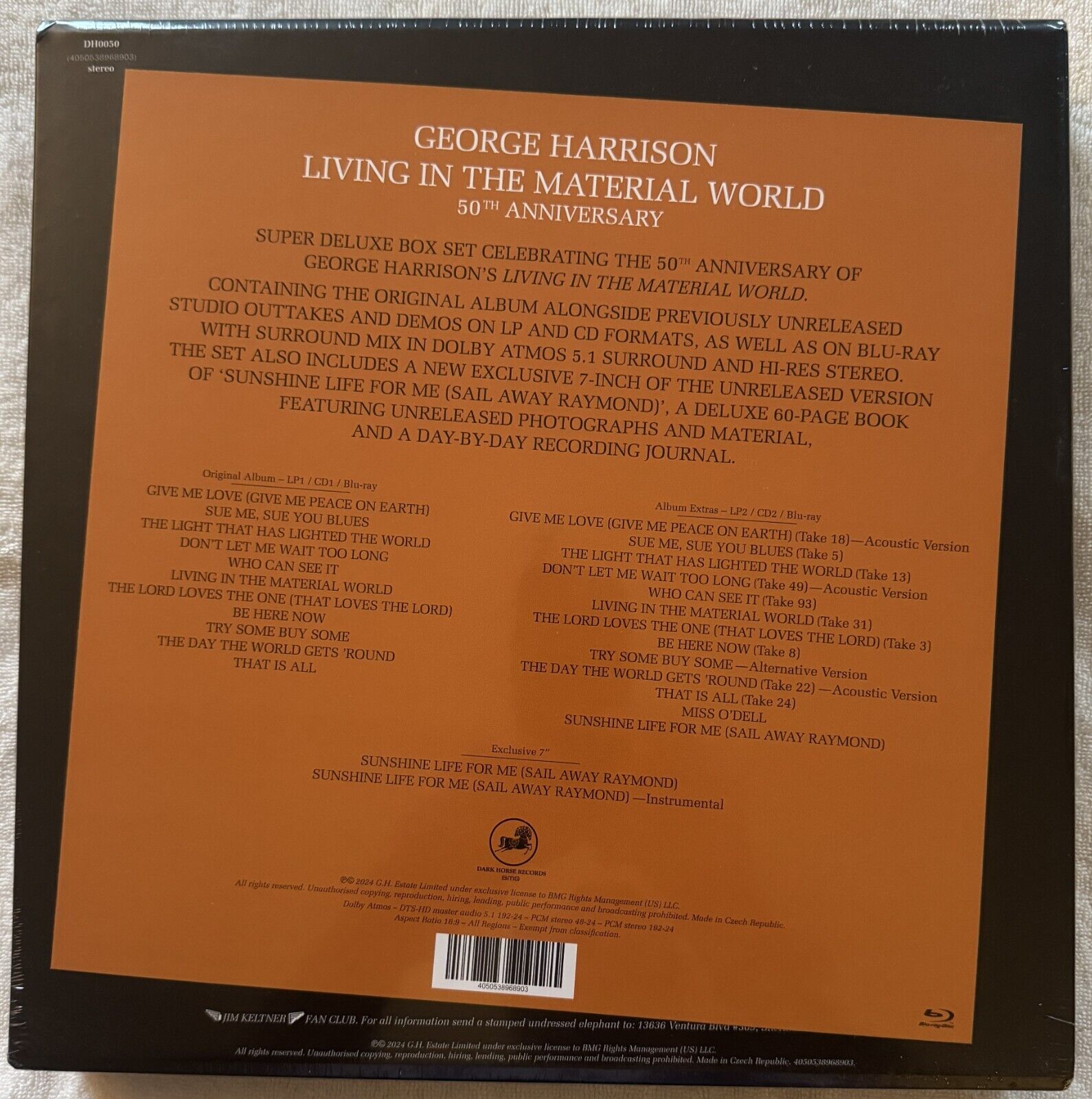 popsike.com - GEORGE HARRISON - Living In The Material World - Super ...