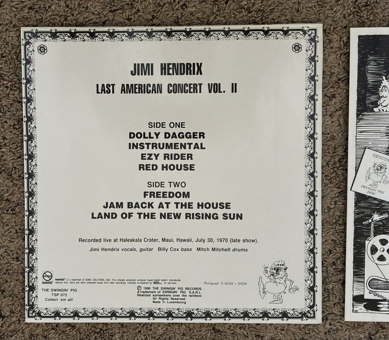 popsike.com - Jimi Hendrix Last American Concert Vol II Lp Rare Live ...