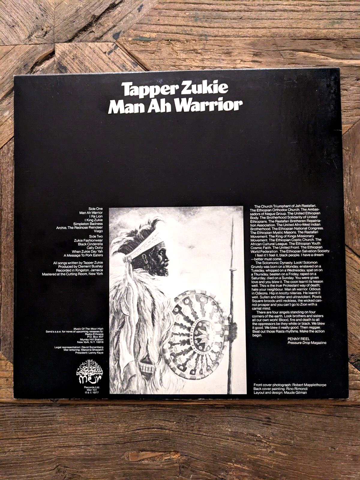 popsike.com - 1970's Reggae Vinyl Tapper Zukie "Man Ah Warrior" LP ...