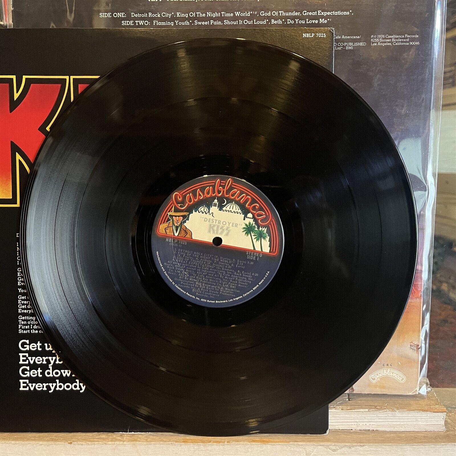 popsike.com - [ROCK/POP] EXC LP KISS Destroyer [1976 CASABLANCA BOGART ...