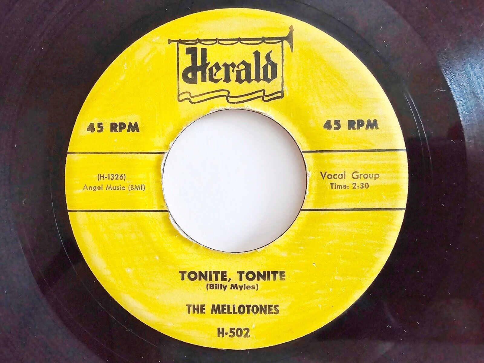 popsike.com - Mellotones/Mello-Kings "Tonite, Tonite" on Herald 502 HTF ...