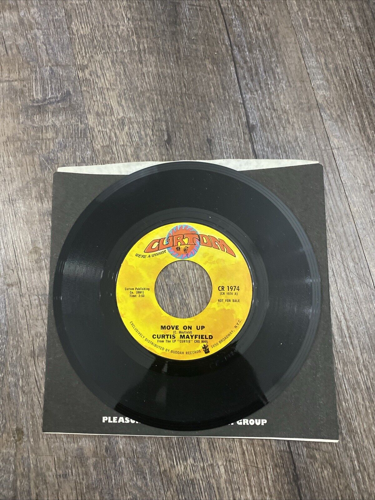 popsike.com - Northern Soul Funk 45 RPM Curtis Mayfield-Move On Up 45 ...