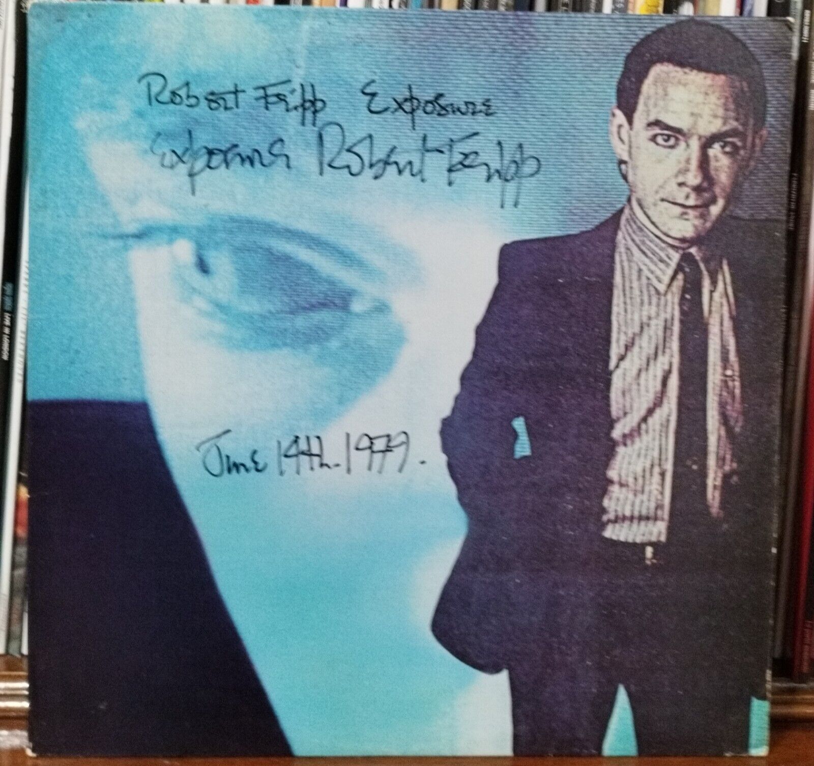 popsike.com - ROBERT FRIPP KING CRIMSON SIGNED FIRST SOLO LP "EXPOSURE ...