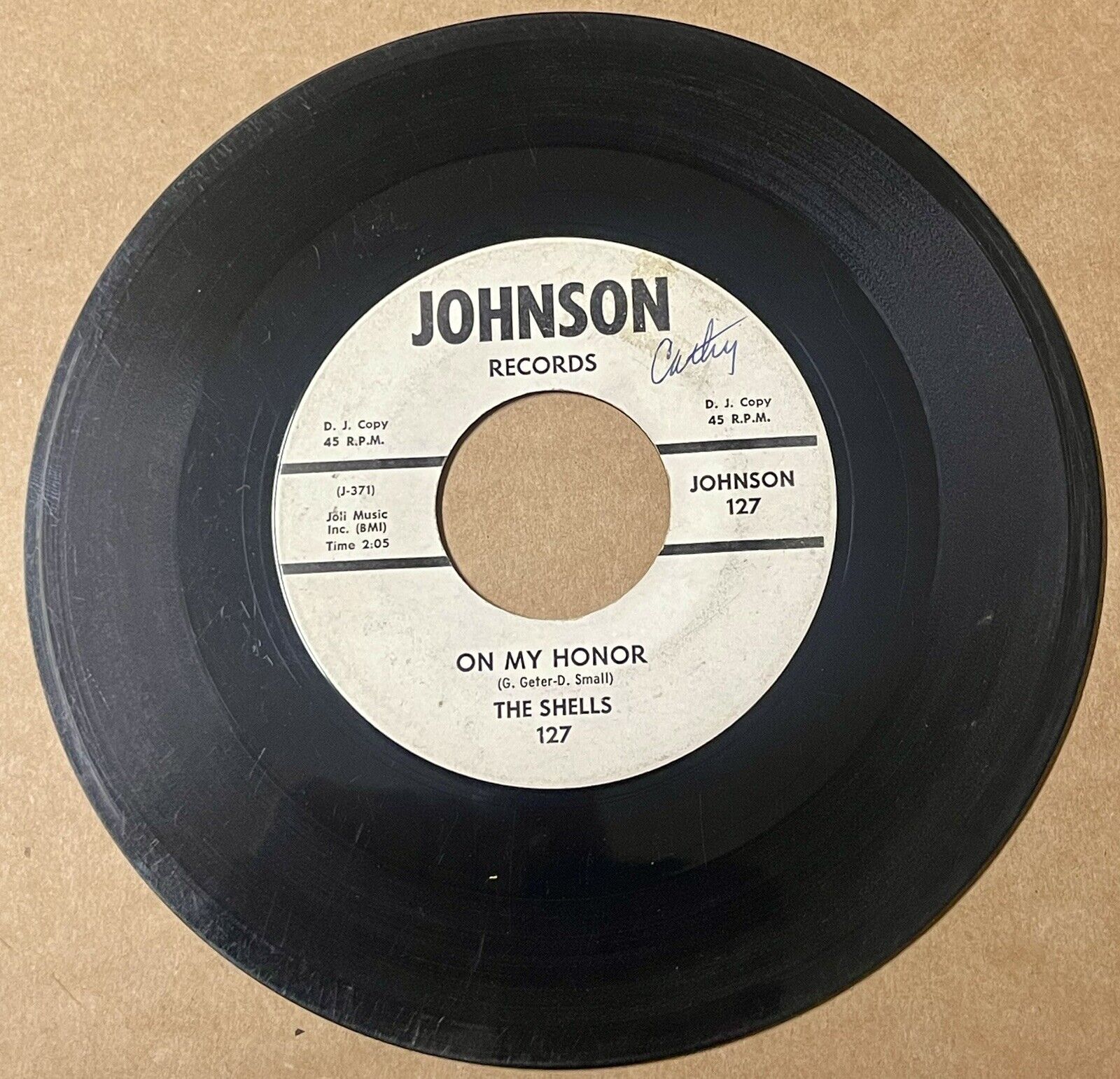popsike.com - The Shells 1963 DOO WOP 45 On My Honor / My Royal Love ...
