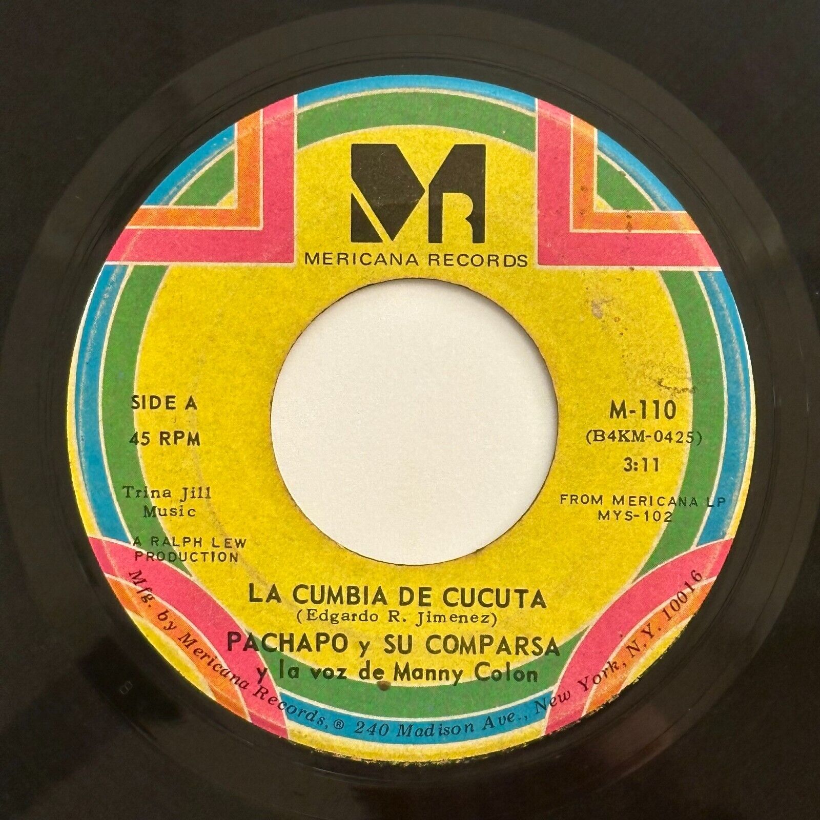 popsike.com - PACHAPO Y SU COMPARSA - La Cumbia de Cucuta / RARE SALSA GUAGUANCO 45 MERICANA ...