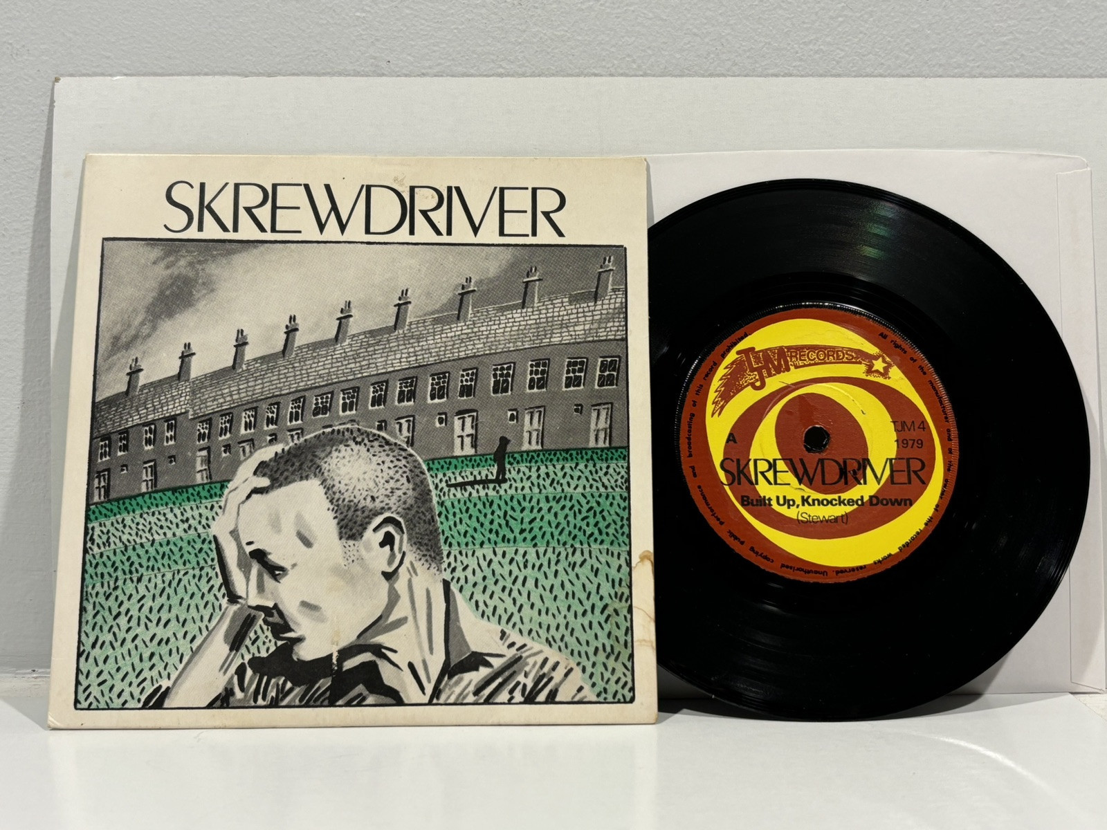 popsike.com - Skrewdriver, “Built Up, Knocked Down” 3-Track 7” EP on ...